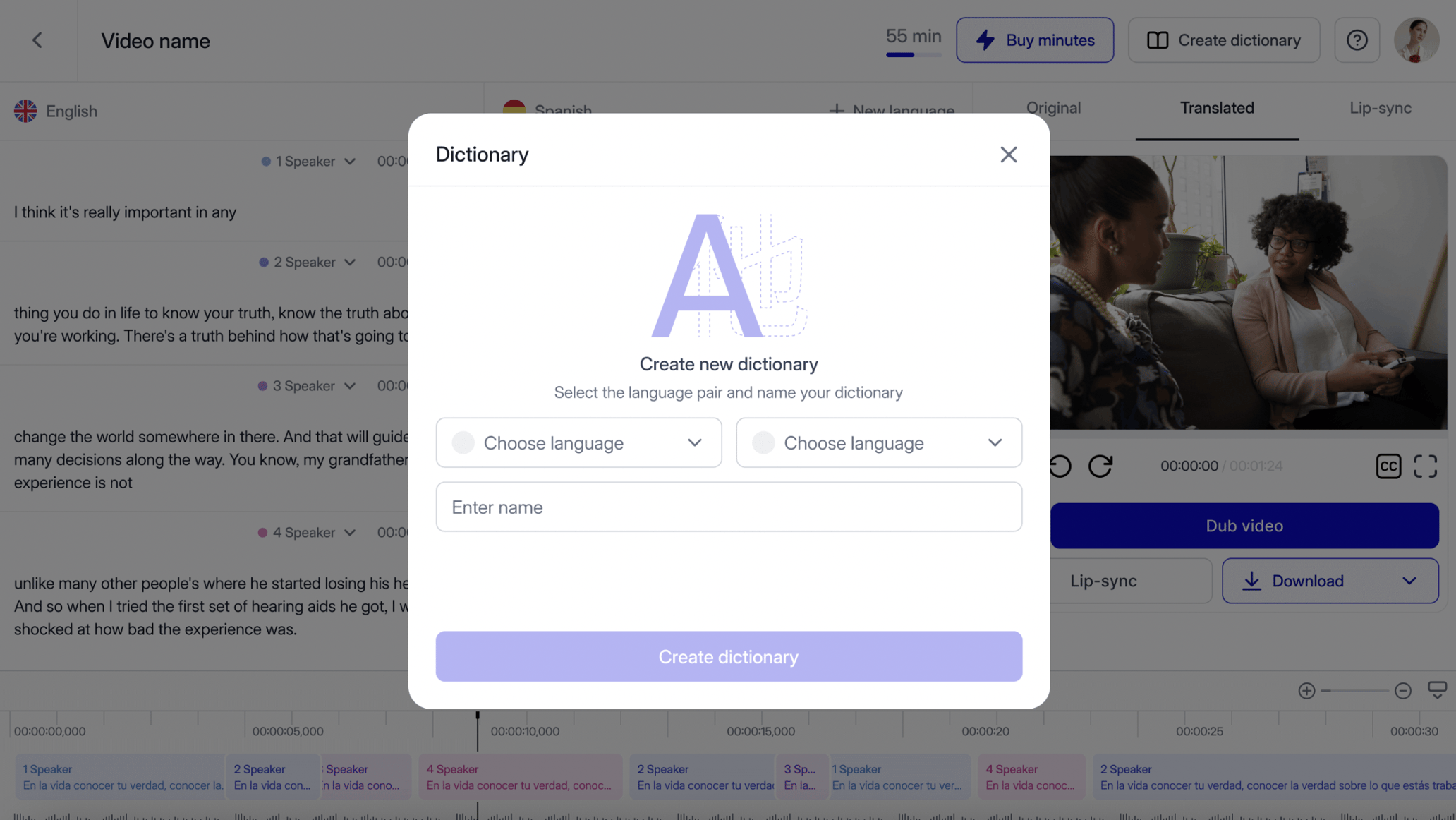 How to use Translation dictionary?