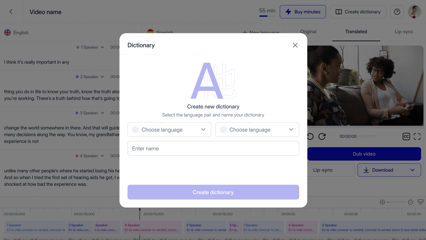 How to use Translation dictionary?