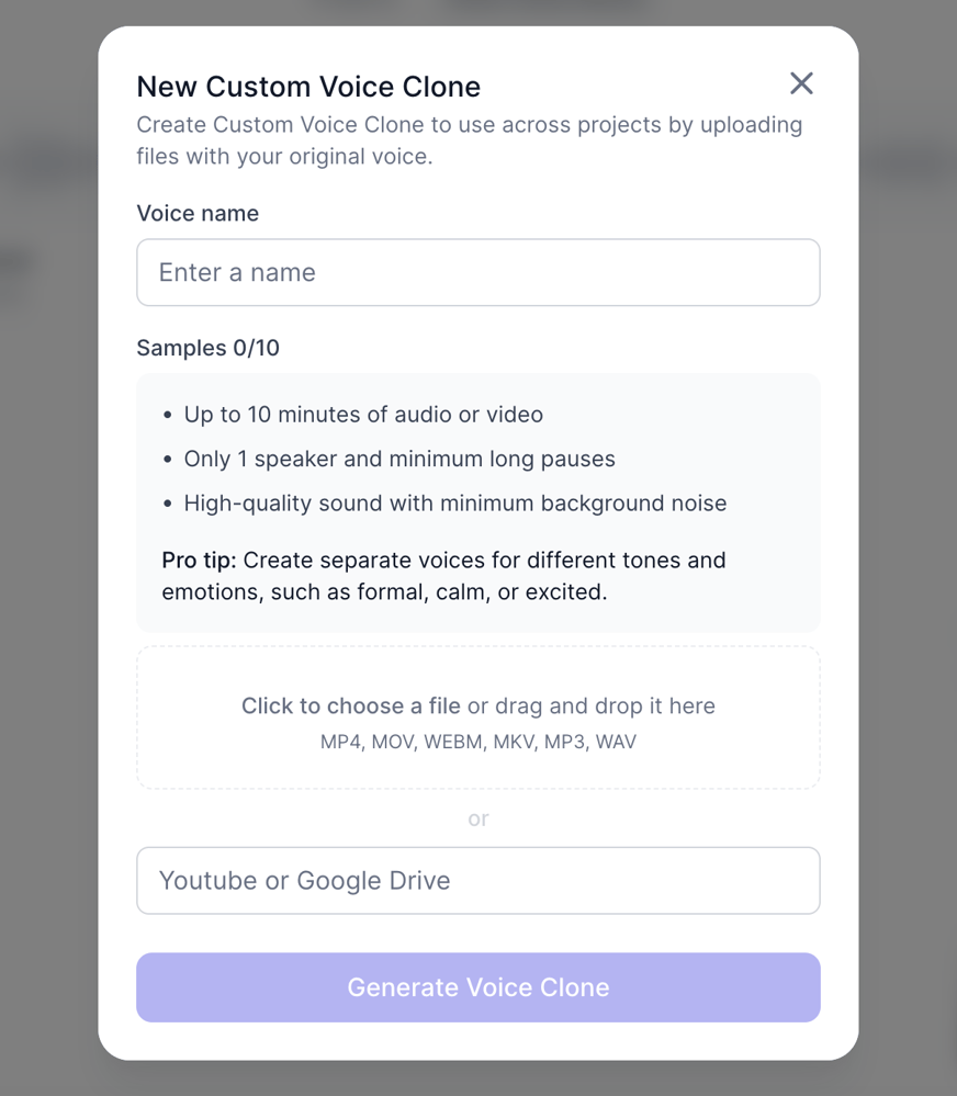 What is Custom Voice Clone?